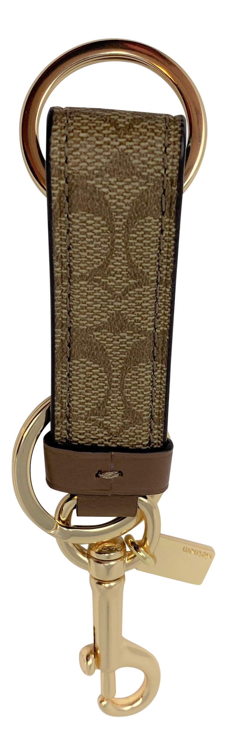 Coach Valet Trigger Snap Bag Charm Key Ring - Style No. 49314 - Khaki
