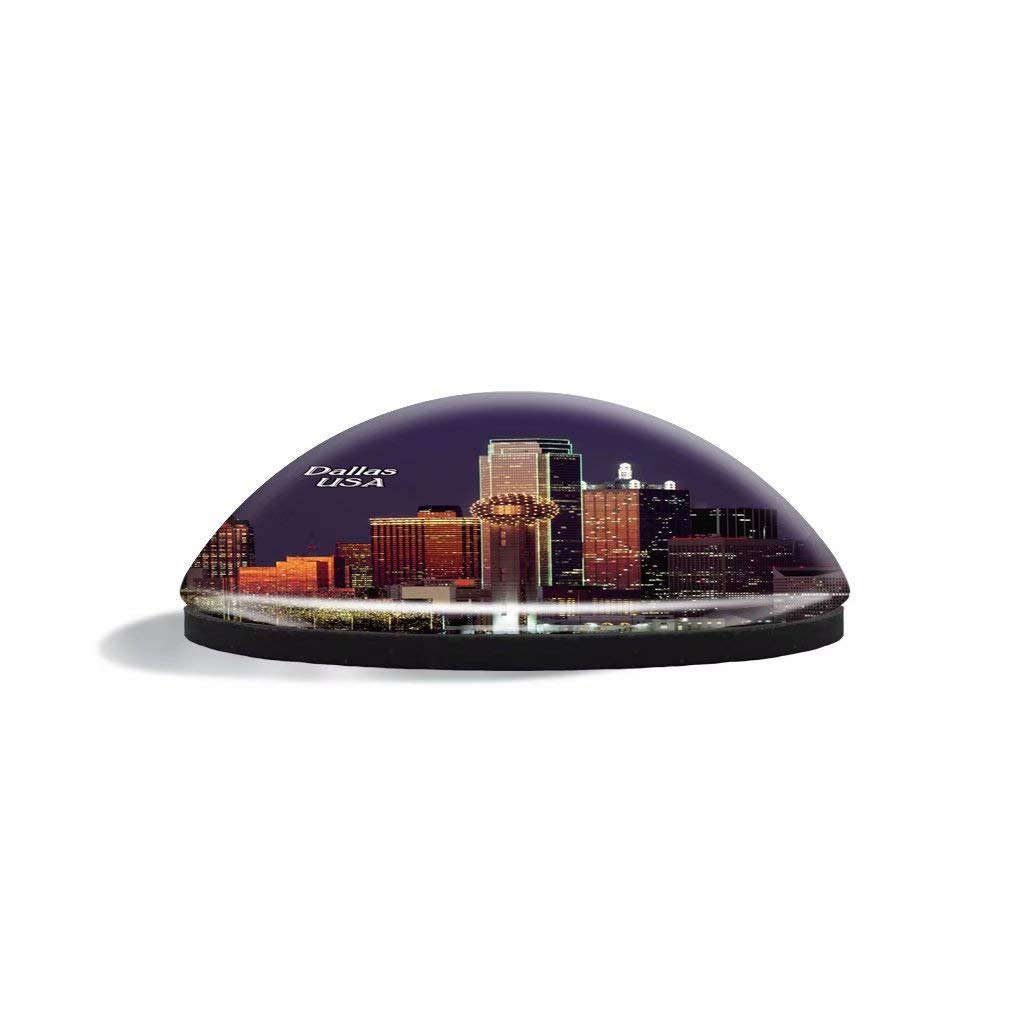 Fridge Magnet America USA Dallas Skyline Glass Magnets for Refrigerator Souvenirs Cute Crystal Magnet Decor for Whiteboard Office Home Gift