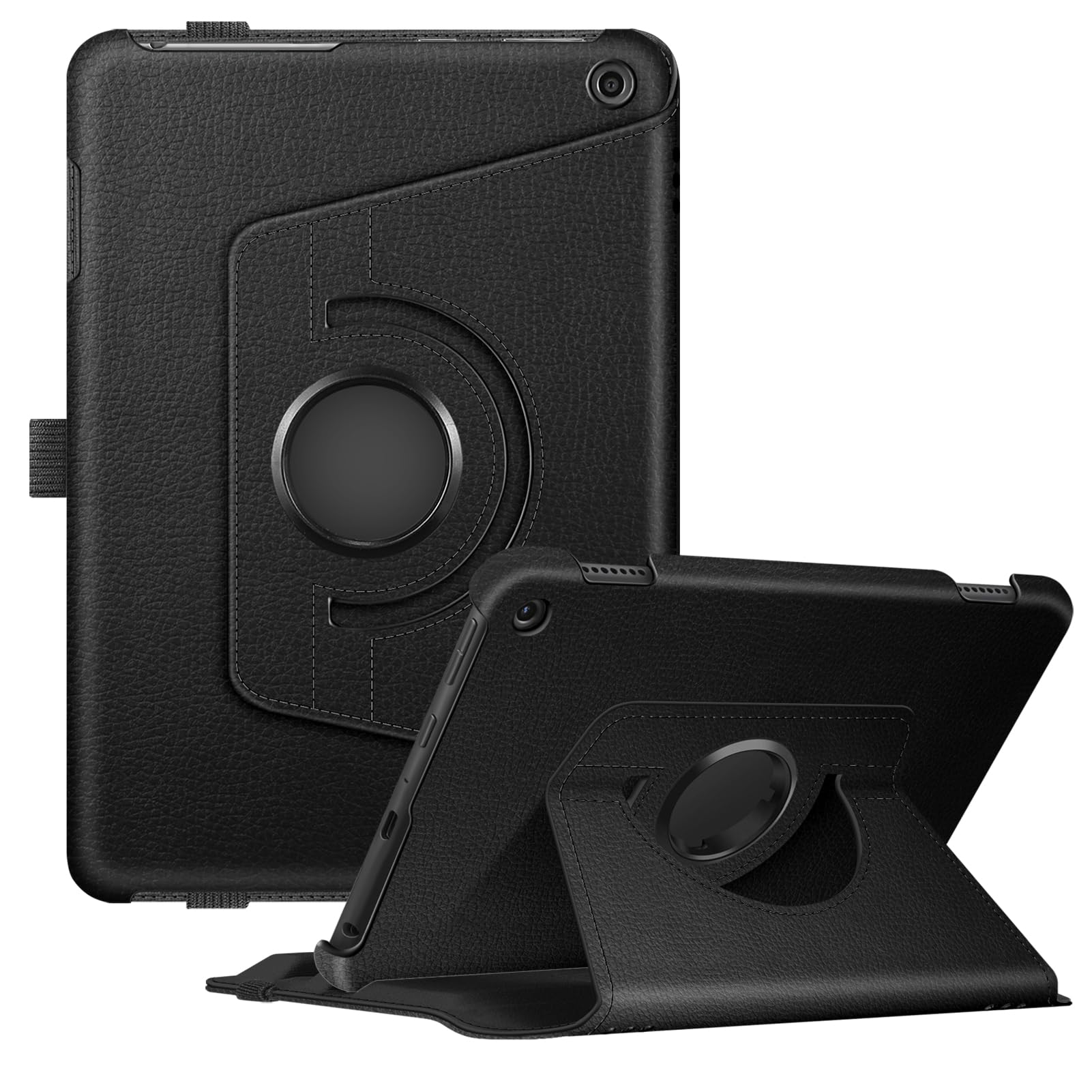 Fintie Case for Kindle Fire HD 8 & HD 8 Plus Tablet (Fits Both 12th Gen 2022 & 10th Gen 2020 Release) - 360 Degree Rotating Swivel Stand Protective Cover with Dual Auto Sleep Wake, Starry Sky