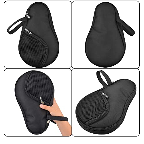 CM Table Tennis Racket Case Cover Ping Pong Paddle Carry Bag with Ball Storage Pocket, For 2 Paddles