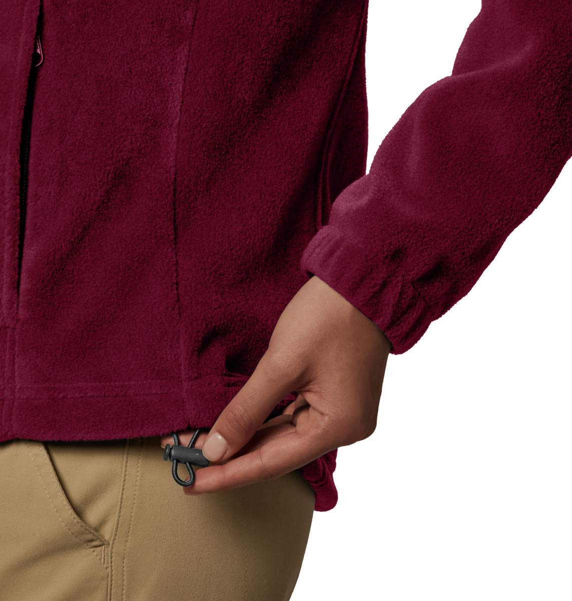 Columbia Women's Benton Springs Full Zip Jacket, Soft Fleece with Classic Fit, Rich Wine, Medium