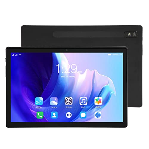 FUWE Tablet, 1960 X 1080 Dual Cameras 128GB ROM Tablet PC 2.4G5G GPS Function 100240V for Office for School (US Plug)