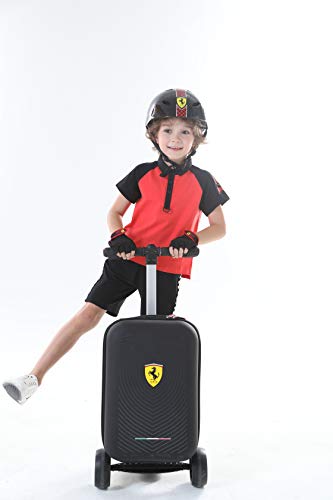 DAKOTT Ferrari Kids 3 Wheels Scooter with a Detachable Luggage