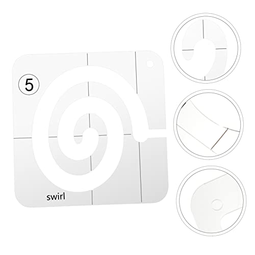 CORHAD 1pc Sewing Patch Ruler Transparent Ruler Quilting Frames for Hand Quilting Stencils for Quilting Cutting Table for Sewing Room Quilting Machine Domestic Acrylic Cloth Ruler Pattern