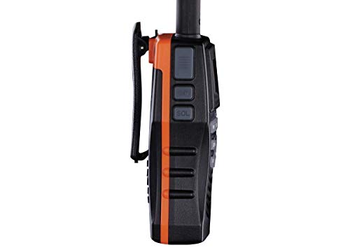 Cobra Marine Radio - MR HH150 FLT - 3 Watt, Floating, Long Range, Handheld, VHF Radio, NOAA, International, Waterproof, Submersible, Weather Alerts, LCD Screen, Belt Clip