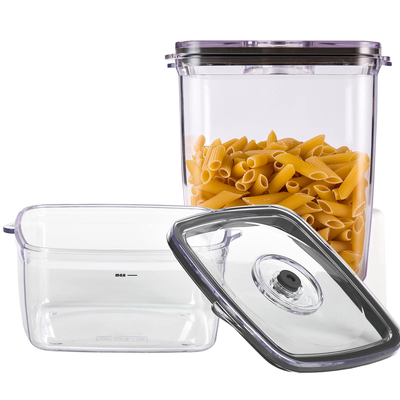 FEBEEK 2.8L Airtight Sealed Fresh-keeping Food storage Container with Vacuum Electric Pump for Meats, Pickles, Spices, Salads, Jams, BPA-Free