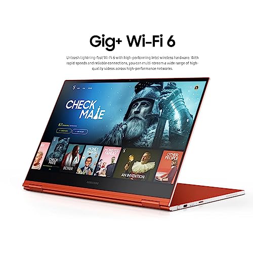 SAMSUNG Chromebook Touchscreen Laptop with Pen| 13.3 UHD AMOLED Display| Intel i5-10210U| Backlit Keyboard| Wireless Wi-Fi6| USB C| Fingerprint| Chrome OS| Webcam (8GB RAM| 256GB SSD+32G SD Card)