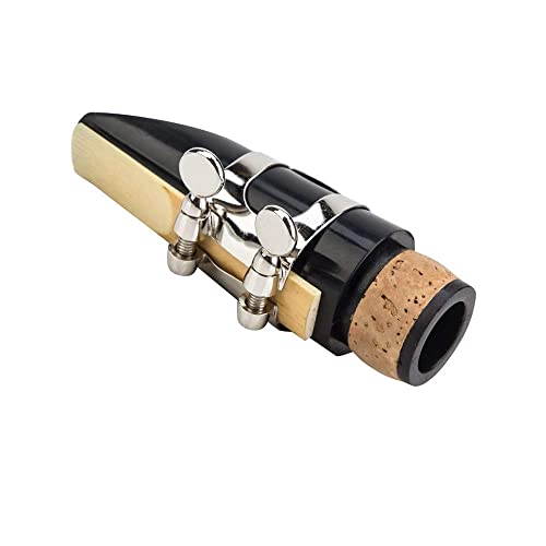 Clarinet Mouthpiece Kit, Includes Ligature+Clarinet Mouthpiece Cushions+Clarinet Reed 2.5+Black Clarinet Mouthpiece Plastic Cap
