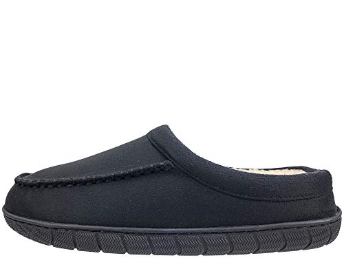 Dockers Men's Christopher Classic Casual Roll Collar Clog Slippers, Size 8 to 13 (Black Rugged, Numeric_9_Point_5)