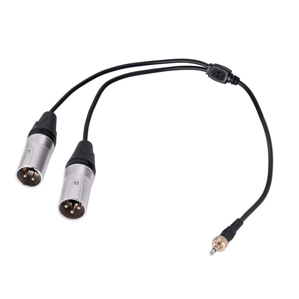 comica CVM-DS-XLR 3.5mm TRS to Dual XLR Stereo Audio Output Cable Wireless Microphone Systems