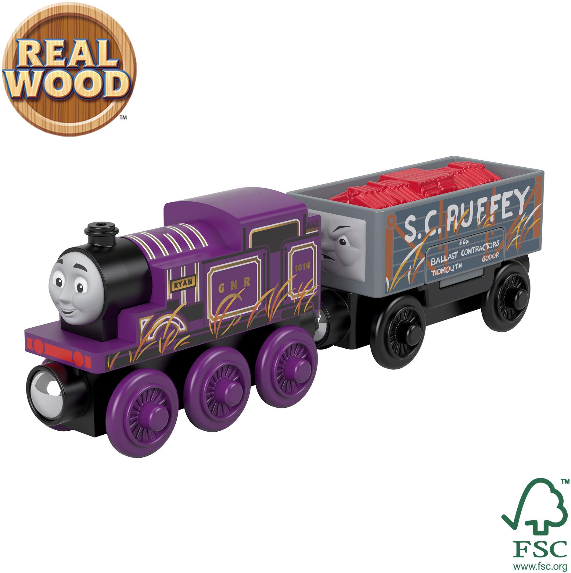 Thomas & Friends Wood Etienne Push-Along Train Engine