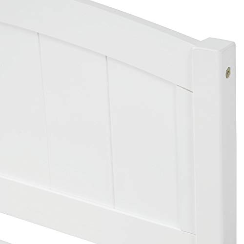 HSBD Twin Bed with Storage Drawers, Twin Size Platform Bed with 2 Drawers, Solid Wood Twin Bed with Headboard & Slat Support, No Spring Needed, Twin Storage Bed for Boys, Girls, Teens, Adults