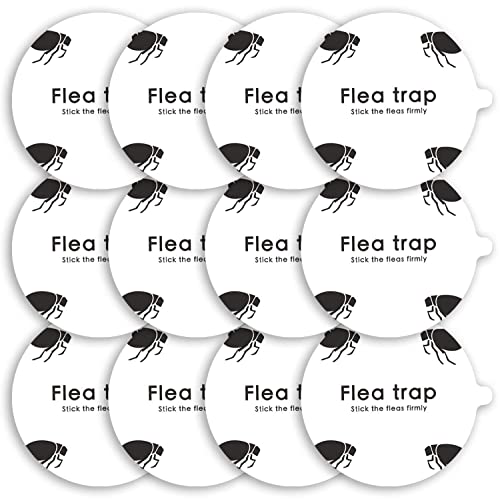 Gotcha! 12 Pack Flea Trap Refill Discs | Sticky Traps Glue Board Refills | Non-Toxic | 7.1 Inch | Eco-Friendly | Family and Pet Safe | Fits Ultimate Flea Trap Aspectek Qremove Victor