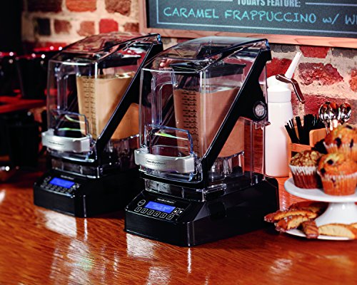 Hamilton Beach Commercial HBH755 The Eclipse Blender, 64 oz./2L, 3 hp, Quiet Blend Technology, 18.5" Height, 8.5" Width, 10.75" Length, Black