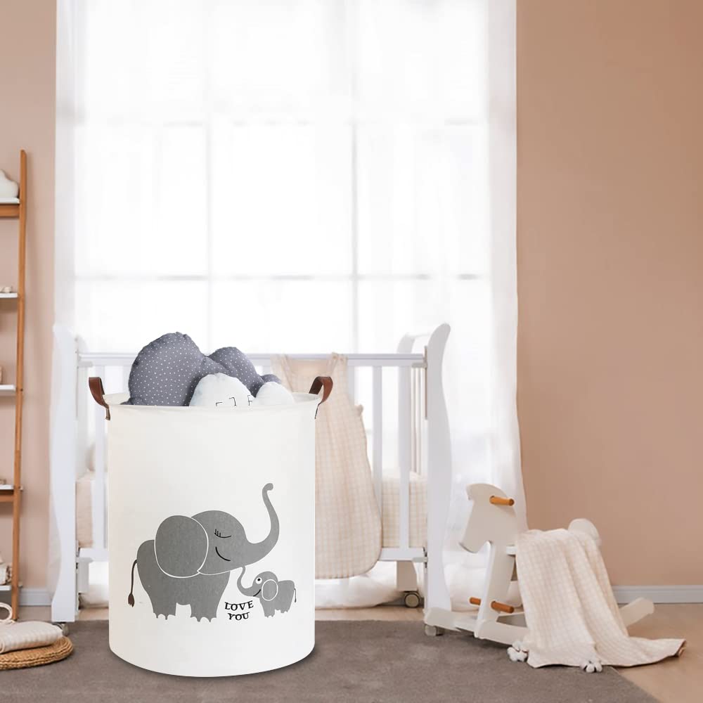 CLOCOR 2 Pack Storage Basket,Laundry Basket, Halloween Basket Bucket,Gift Basket,Toys Bin,Books Organizer,Home,Bedroom,Bathroom Decor