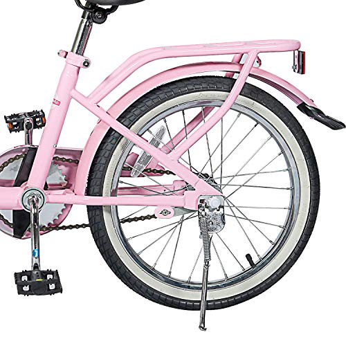 COEWSKE Kid's Bike Steel Frame Children Bicycle 18 Inch with Training Wheel (Pink, 18 Inch)