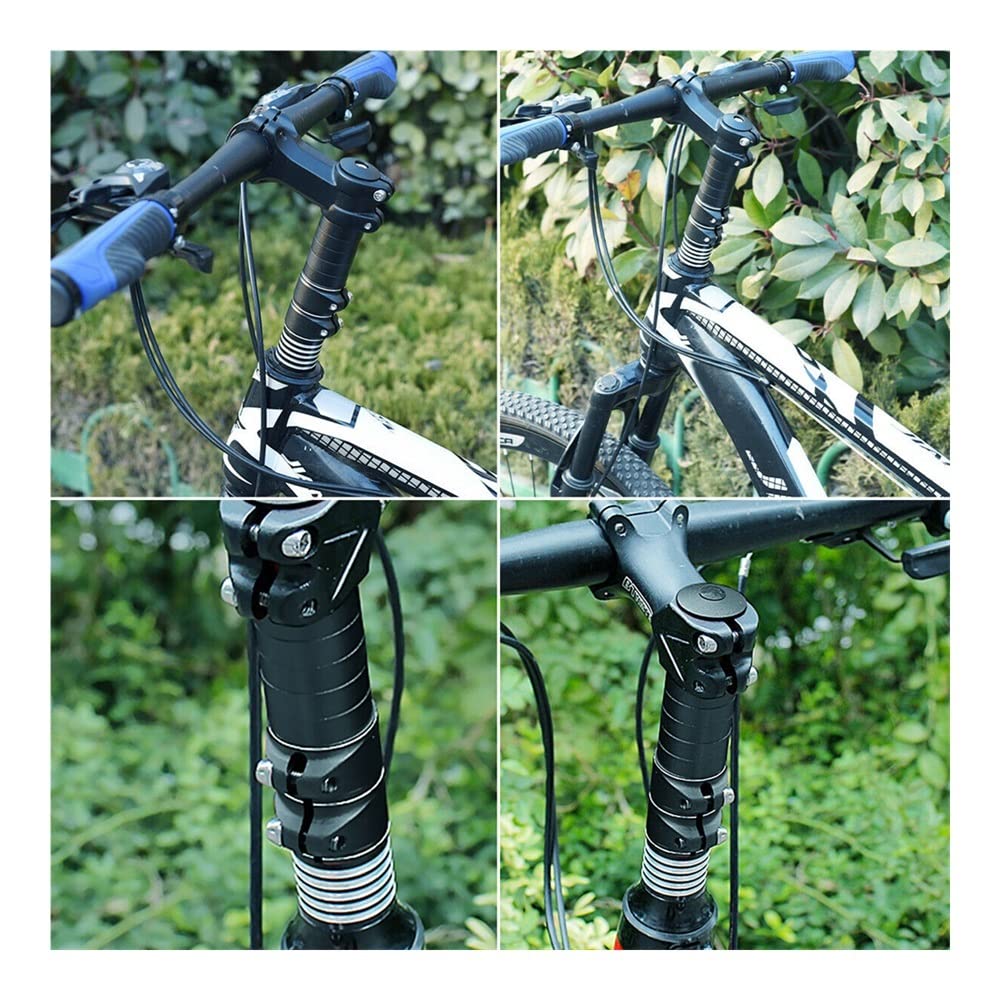 ELUSSO Bicycle stem Riser Mountain Bike Handlebar Front Fork Stem Riser Extender Extension Head Up Adaptor Aluminum Alloy Height Spacer Cycle Accessories Stem Riser Mountain Bike