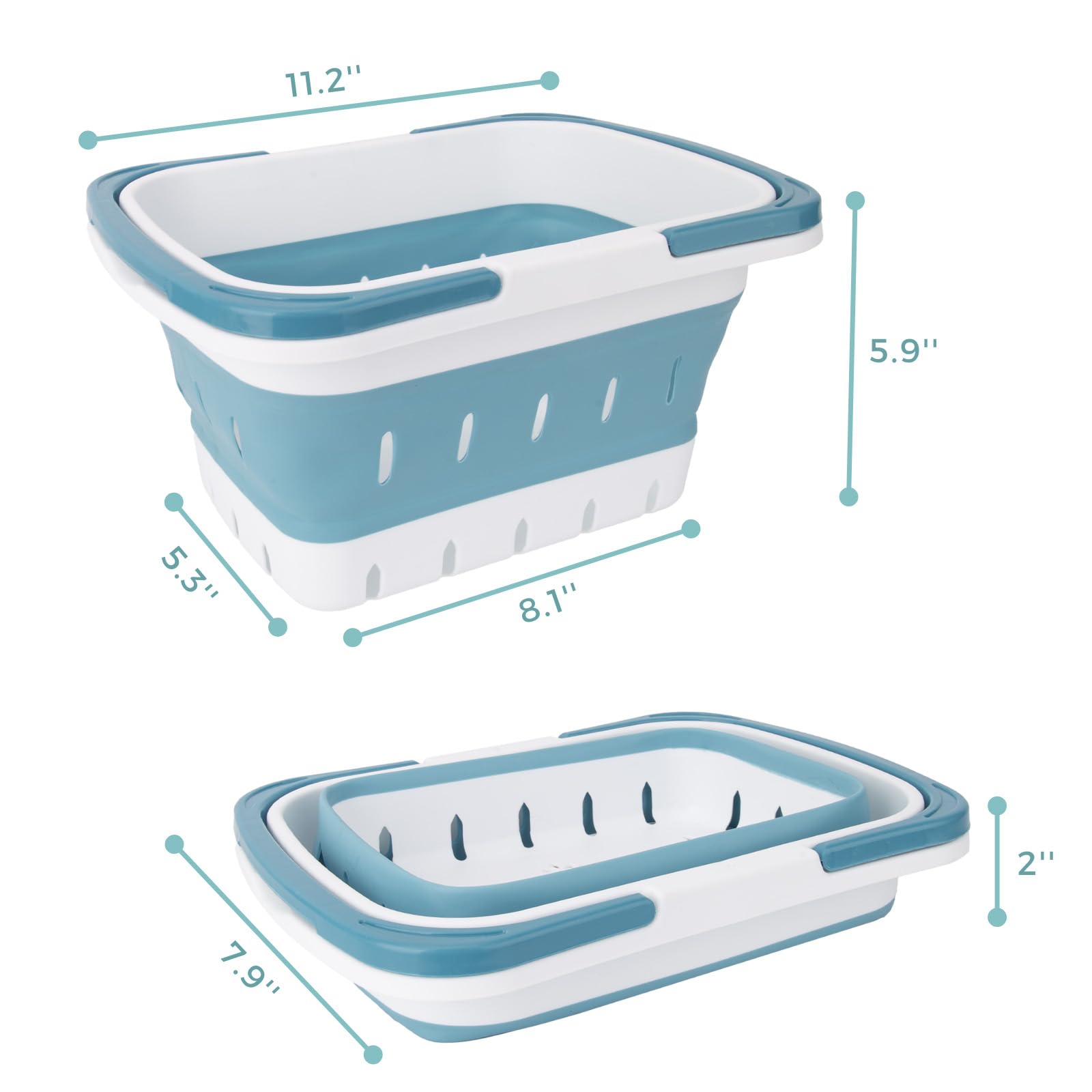 KeFanta Shower Caddy Basket, Portable Shower Tote, Plastic Dorm College Shower Organizer Bucket with Handles