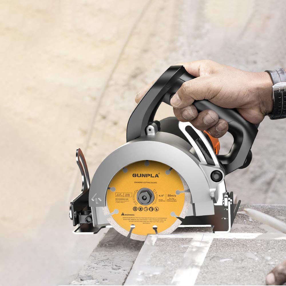 Gunpla 3 Pieces 4-1/2 inch Diamond Cutting Blade Continuous Segmented Turbo Rim Dry Wet Circular Saw Cutter Angle Grinder Disc 7/8 inch Arbor with Reducing Ring 5/8 inch for Tile Masonry