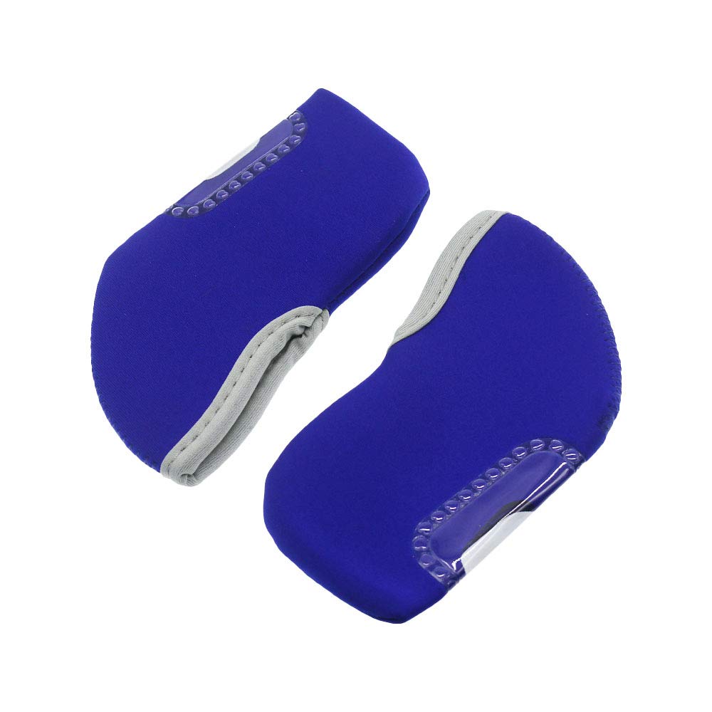 Dark Horse 10pcs Water-resistant Neoprene Golf Iron Club Head Cover Protector with See Through Plastic Window Fit well-Blue