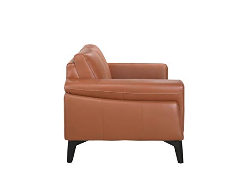 New Classic Furniture Como Loveseat, Terracotta