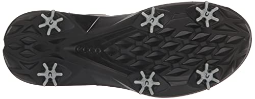 ECCO Men's Biom G5 Gore-TEX Waterproof Golf Shoe, Black/Steel, 13-13.5