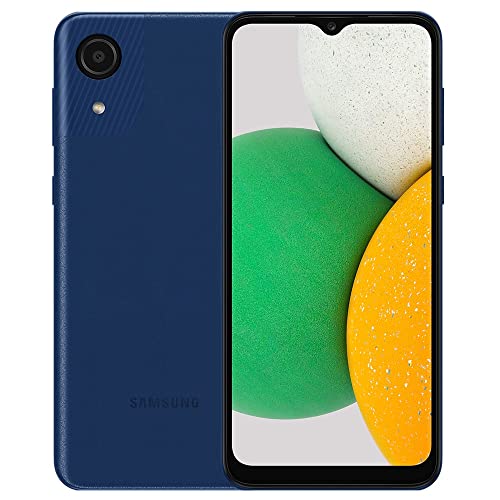 Samsung Galaxy A03 Core (SM-A032/DS) Dual SIM 32GB/ 2GB RAM, GSM Unlocked International Version - No Warranty - Blue (RENEWED)