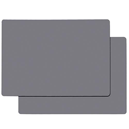 Gartful Extra Large Silicone Mats for Countertop, 28" by 20" Multipurpose Mat, Counter Table Protector, Desk Saver Pad, Placemat Nonstick Nonskid Heat-Resistant Pad, Dark Gray, 2PCS