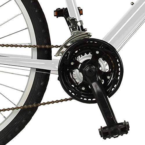 Cycle Force Rigid Mountain Bike, 26 inch Wheels, 18 inch Frame,Men's Bike, White