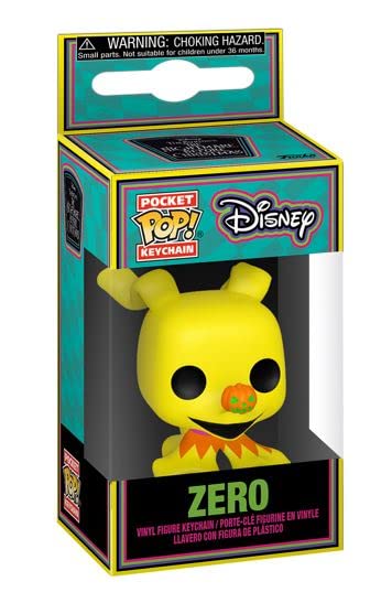 Funko Pop! Keychain: The Nightmare Before Christmas Blacklight 4pk (Jack/Oogie/Sally/Zero) - Plastic Vinyl