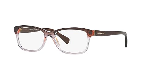 Coach HC6089 Prescription Eyewear Frames, Transparent Purple Gradient/Demo Lens, 51 mm