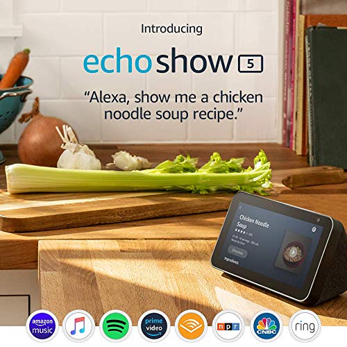 Echo Show 5 | Sandstone with Sengled Bluetooth Smart Color Bulb | Alexa Smart Home Starter Kit