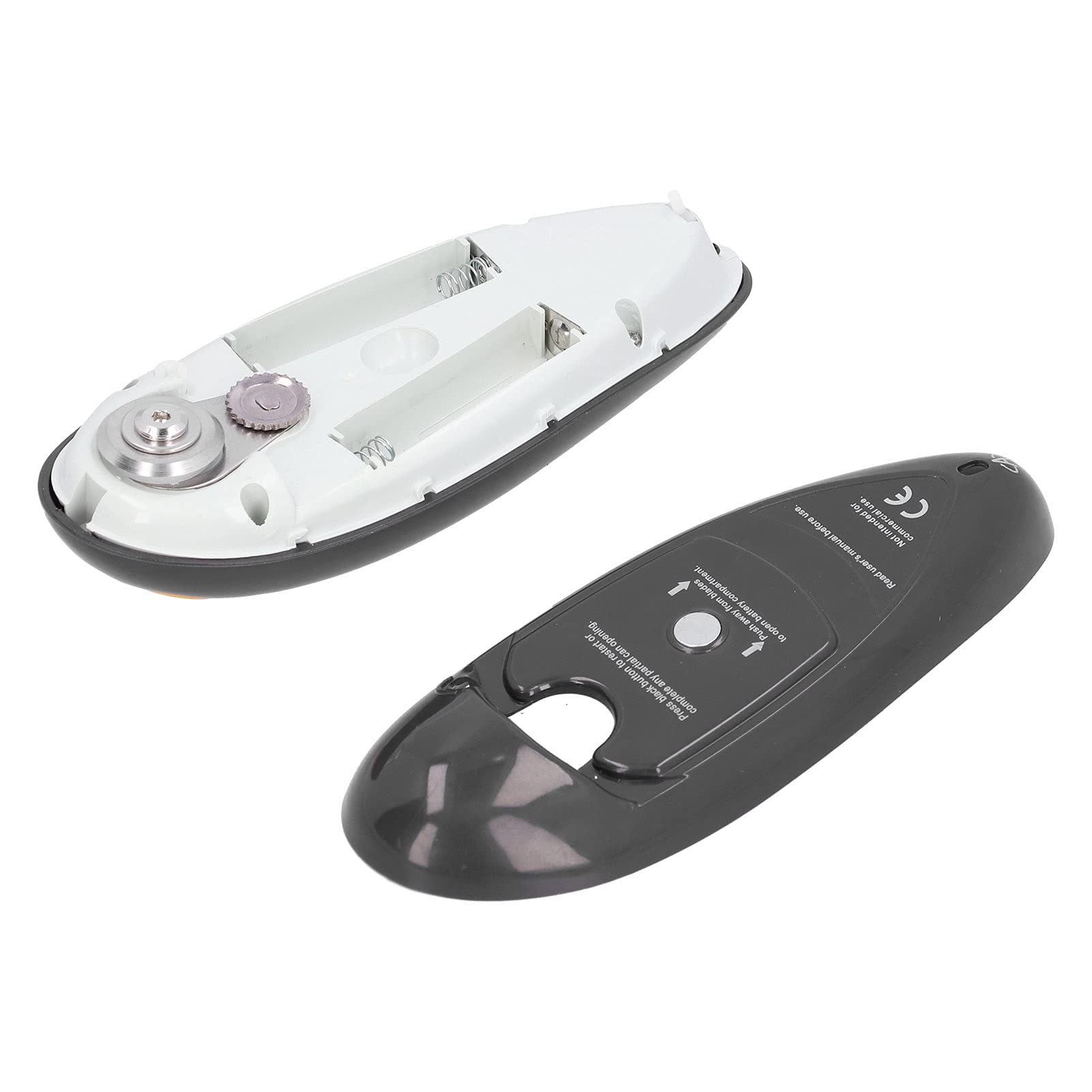 Fdit Portable Automatic Can Opener One-Touch Safety Magnetic Function Can Opener Electric Bottle Opener Black For Home Restaurant Aa Batteries