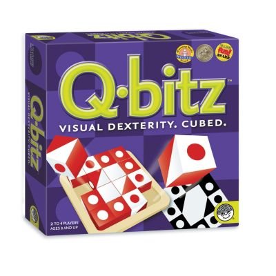 Mindware Q-Bitz Pattern Matching Fun Board Games for Family Game Night | Ages 8 and up 2-4 Players