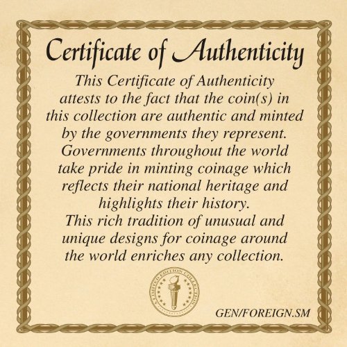 Coin Necklace Angel Wings Double Cable Chain– Genuine Butterfly One Toea | Goldtone 18” and 16” Chain Lobster Claw Clasp | Certificate of Authenticity