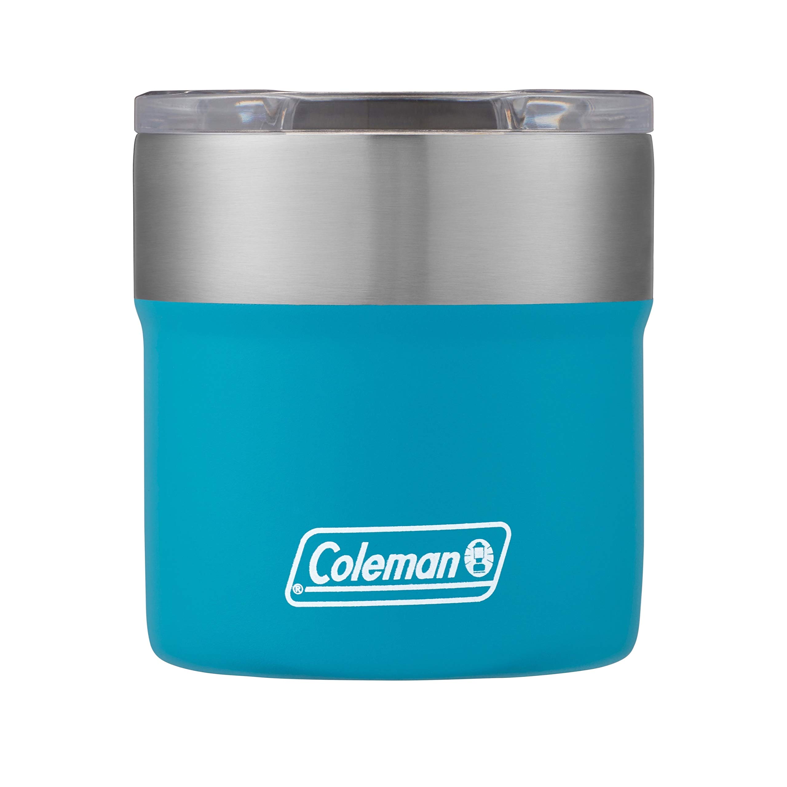 Coleman Sundowner Insulated Stainless Steel Rocks Glass, 13oz, Caribbean Sea