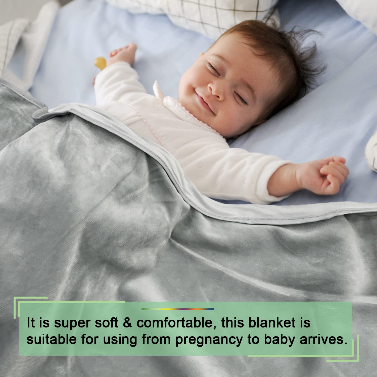 Faraday Blanket, EMI Protection Blanket for Pregnant and New Born Baby, Protective Belly Pregnancy Baby Blanket