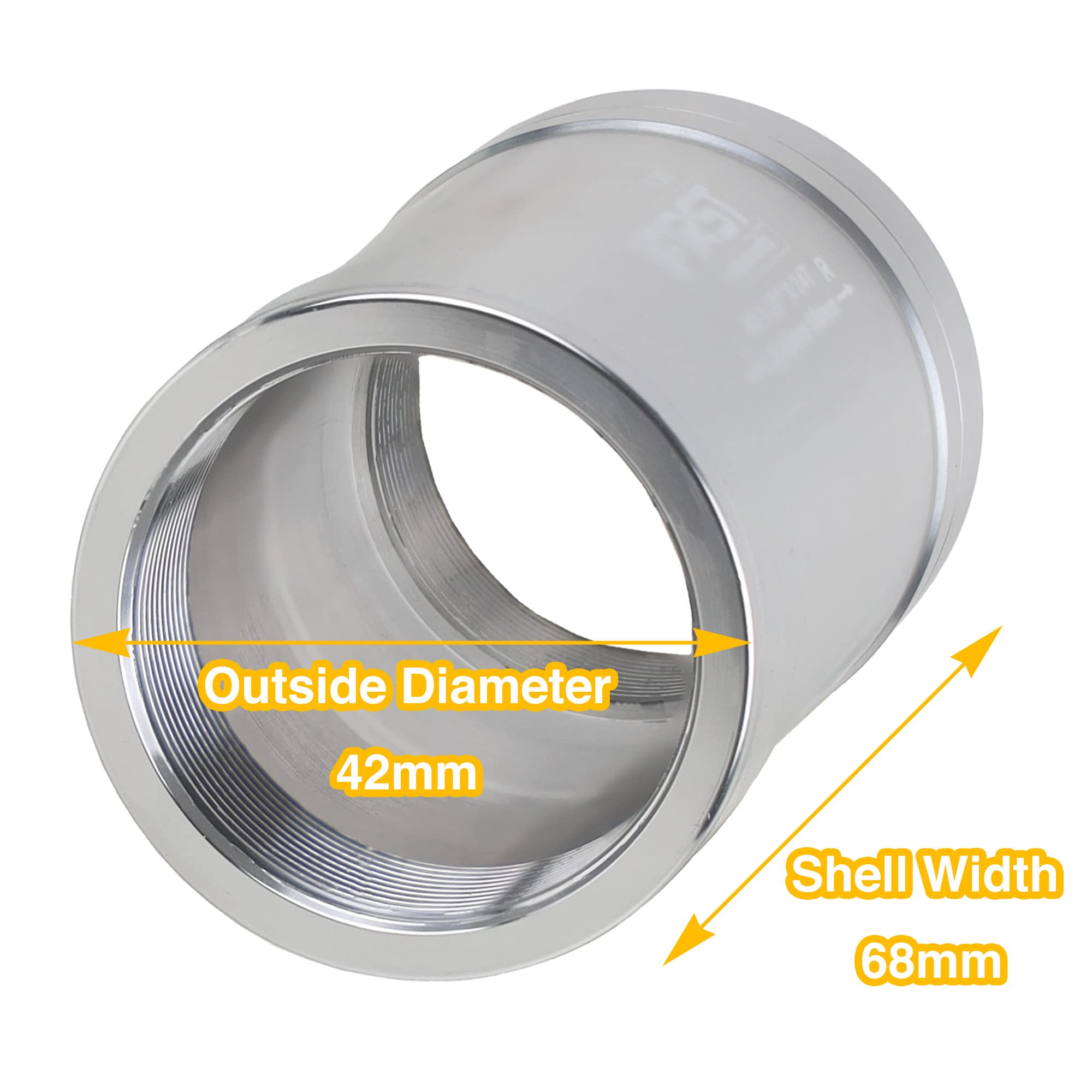 CyclingDeal Road Mountain Bike Bottom Bracket Frame Shell Converter - BB30 Convert to BSA 68mm