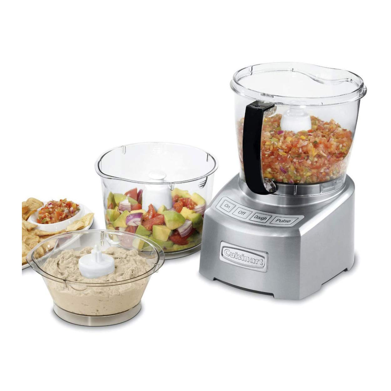 Cuisinart FP14DCN Elite Collection 2.0 14-cup Food Processor (Die Cast) Bundle with Multicolor 12 Piece Knife Set with Blade Guards (2 Items)