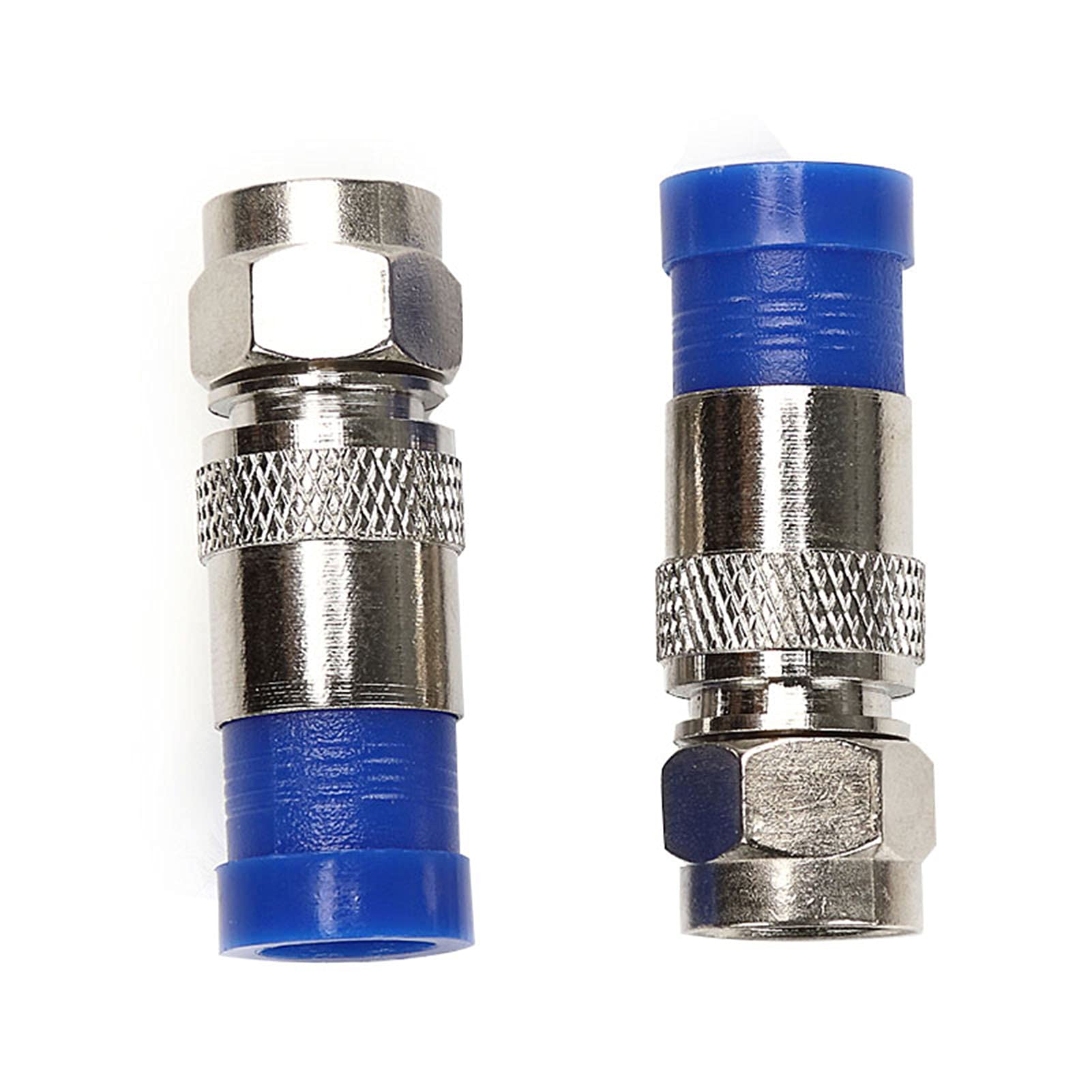 TLS.Eagle RG6 Compression F Type Straight Antenna Cable Connector Coax Adapter Pack of 20