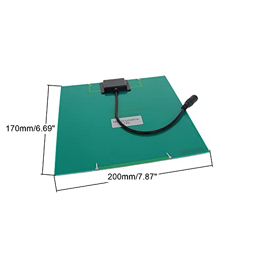 Heyiarbeit 1 Pcs 12V 6W Small Polysilicon Epoxy DIY Solar Panel Module 170mm x 200mm/6.69" x 7.87"(L*W) with DC Port Plug for Cell Charger