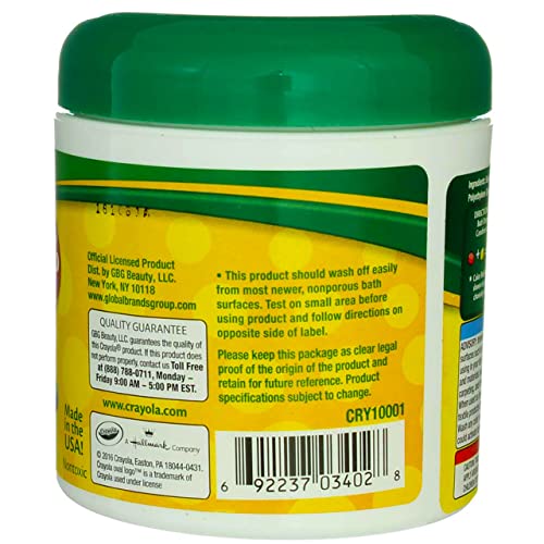 Crayola Color Bath Dropz 60 Tablets 3.59 Ounce Jar (6 Pack)