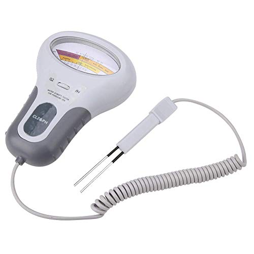 Hakeeta PH Tester, pH Meters, for Swimming Pool, Water Quality Analyzer, with Probe, Easy to Set Up, Quick Testing, Adjust pH of The Pool, for Pools, Aquariums