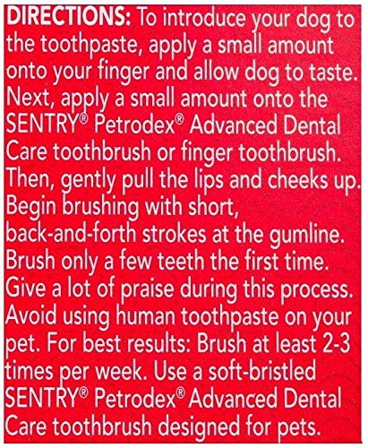 Petrodex Enzymatic Toothpaste for Dogs, Helps Reduce Tartar and Plaque Buildup, Poultry Flavor, 2 Pack