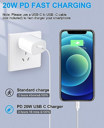 iPhone 14 13 12 11 Fast Charger [MFi Certified],10FT Long Fast Charging Lightning Cable with 20W USB C Charger Block for iPhone 14/14 Pro Max/13/13 Pro Max/12/12 Pro Max/11/11Pro/XS/Max/XR/X,iPad