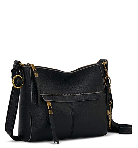The Sak unisex adult Women's Alameda Leather Crossbody Handbag, Black, One Size US