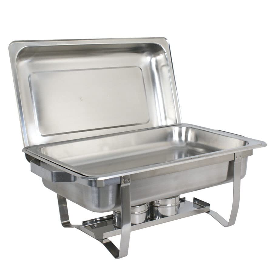 MAXCBD Stainless Steel 2 Pack 8 Quart Chafing Dish 5 Quart Tray Buffet Catering Chafers