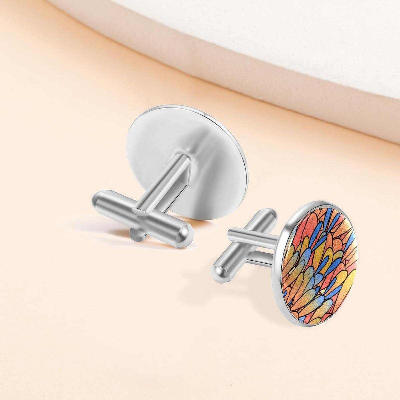 Fairy, Cufflinks and Studs Set for Tuxedo Shirts Business Wedding (Multiple Colors4)