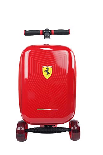 DAKOTT Ferrari Kids 3 Wheels Scooter with a Detachable Luggage