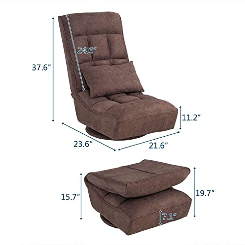 SDQF Single Sofa, Dark Brown Sofa Sofa Bed Sofas for Living Room Living Room Furniture Floor Sofa Furniture for Living Room Sofa Bed Couch Fold Out Couch Bed